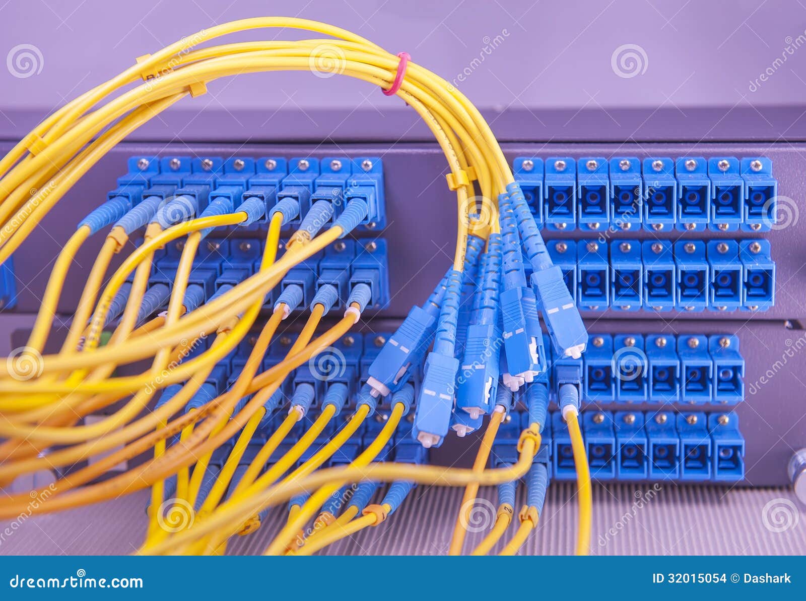 Fiber Cable Serve with Technology Style Stock Photo - Image of room ...