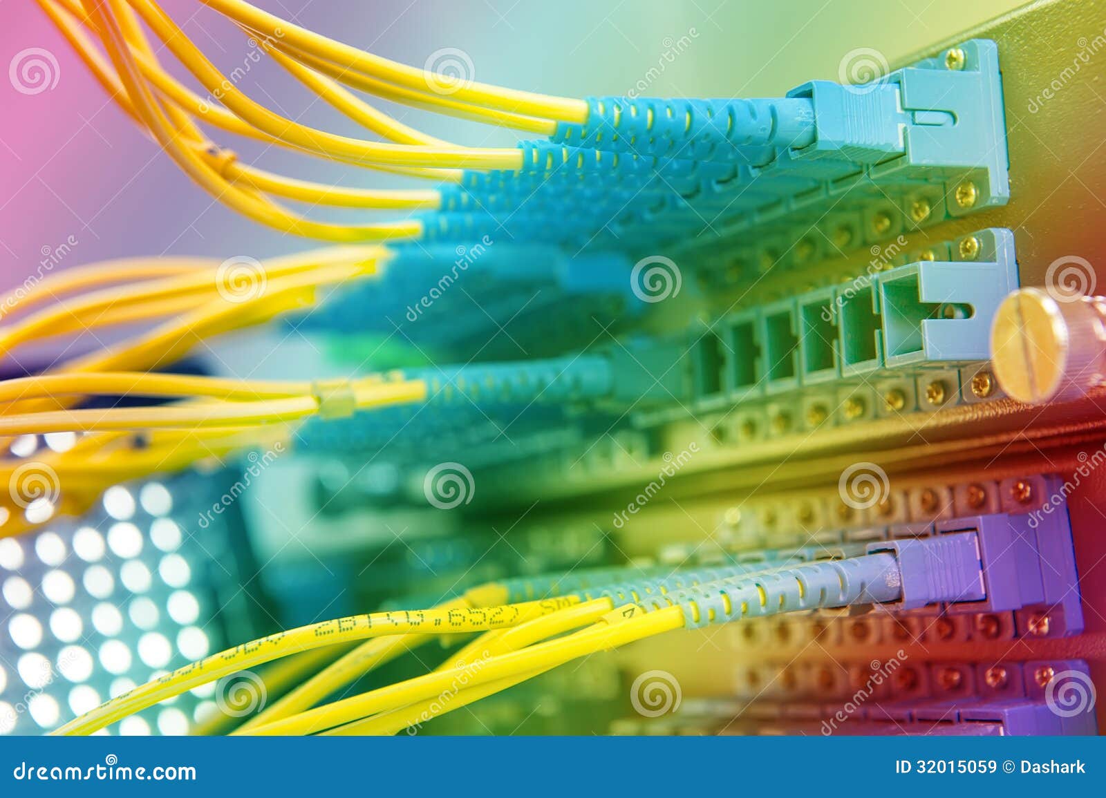 Fiber Cable Serve with Technology Style Stock Image - Image of ...