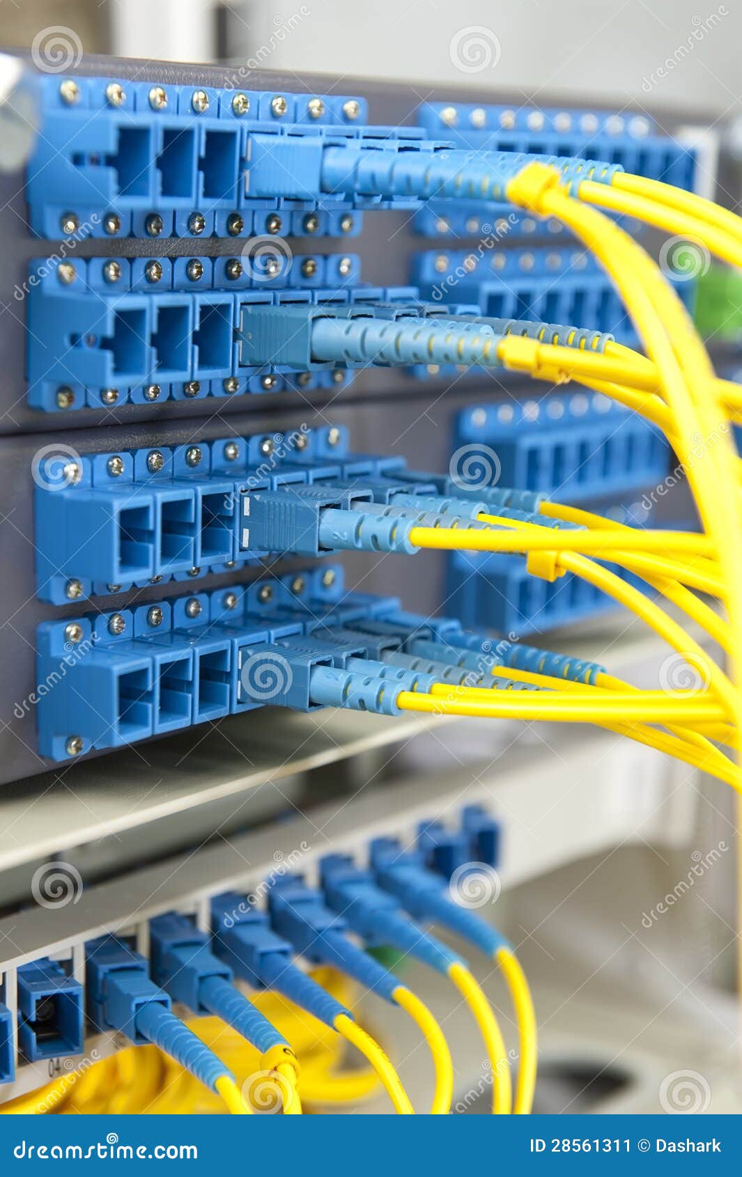 Fiber cables stock image. Image of computer, communicate - 28561311