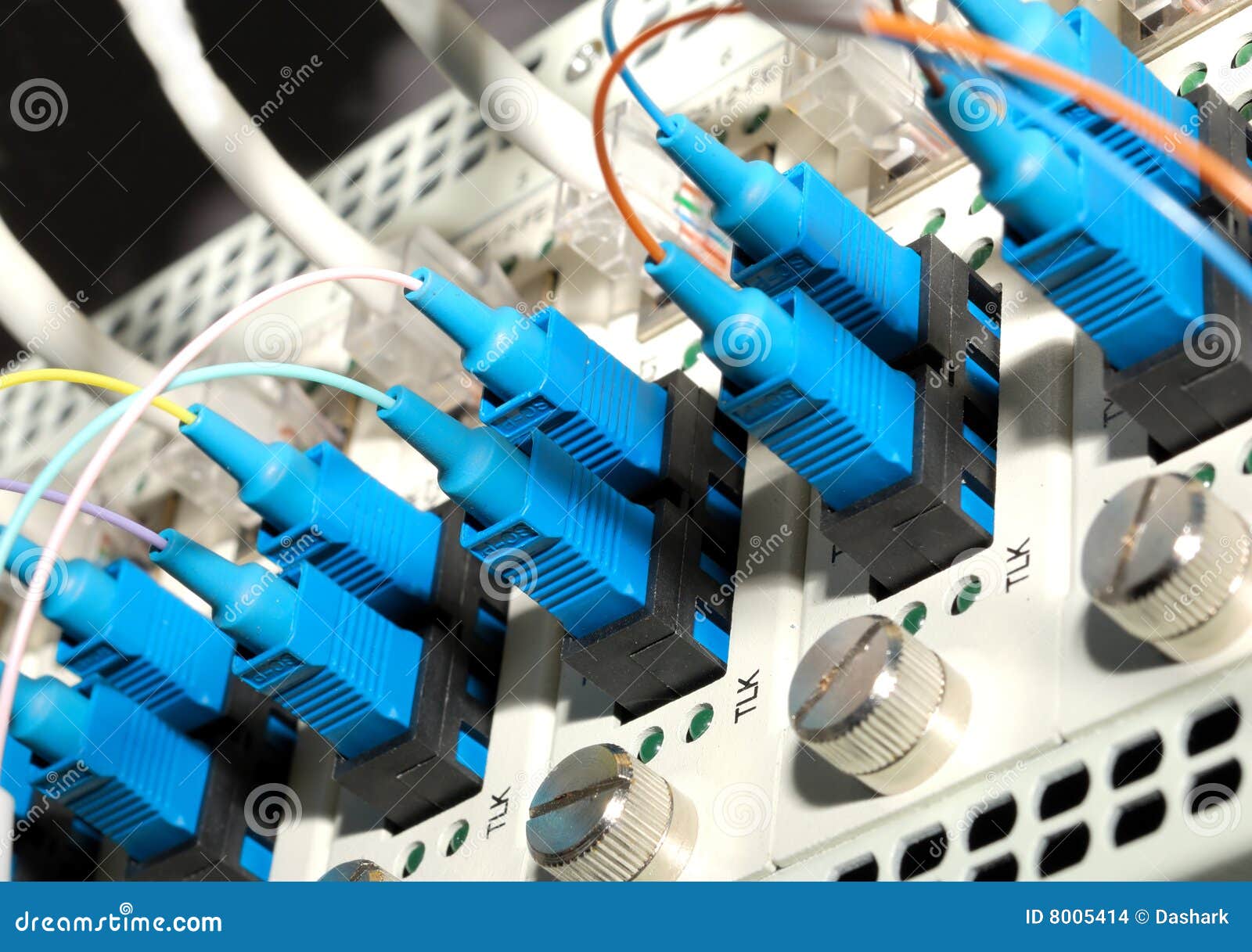 Fiber cables stock photo. Image of fibre, adsl, business - 8005414