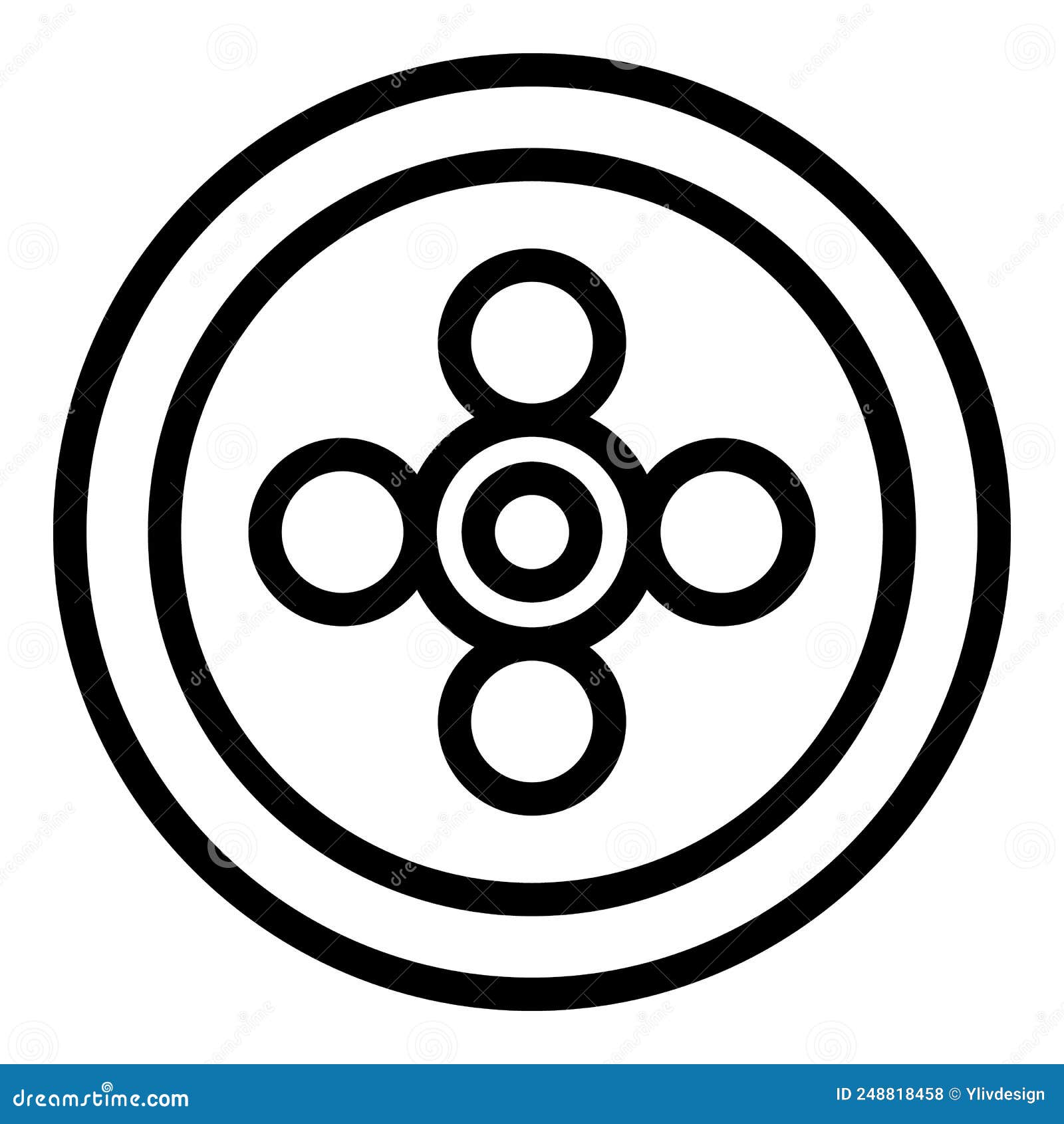 Fiber Connection Icon Outline Vector. Optic Cable Stock Illustration ...