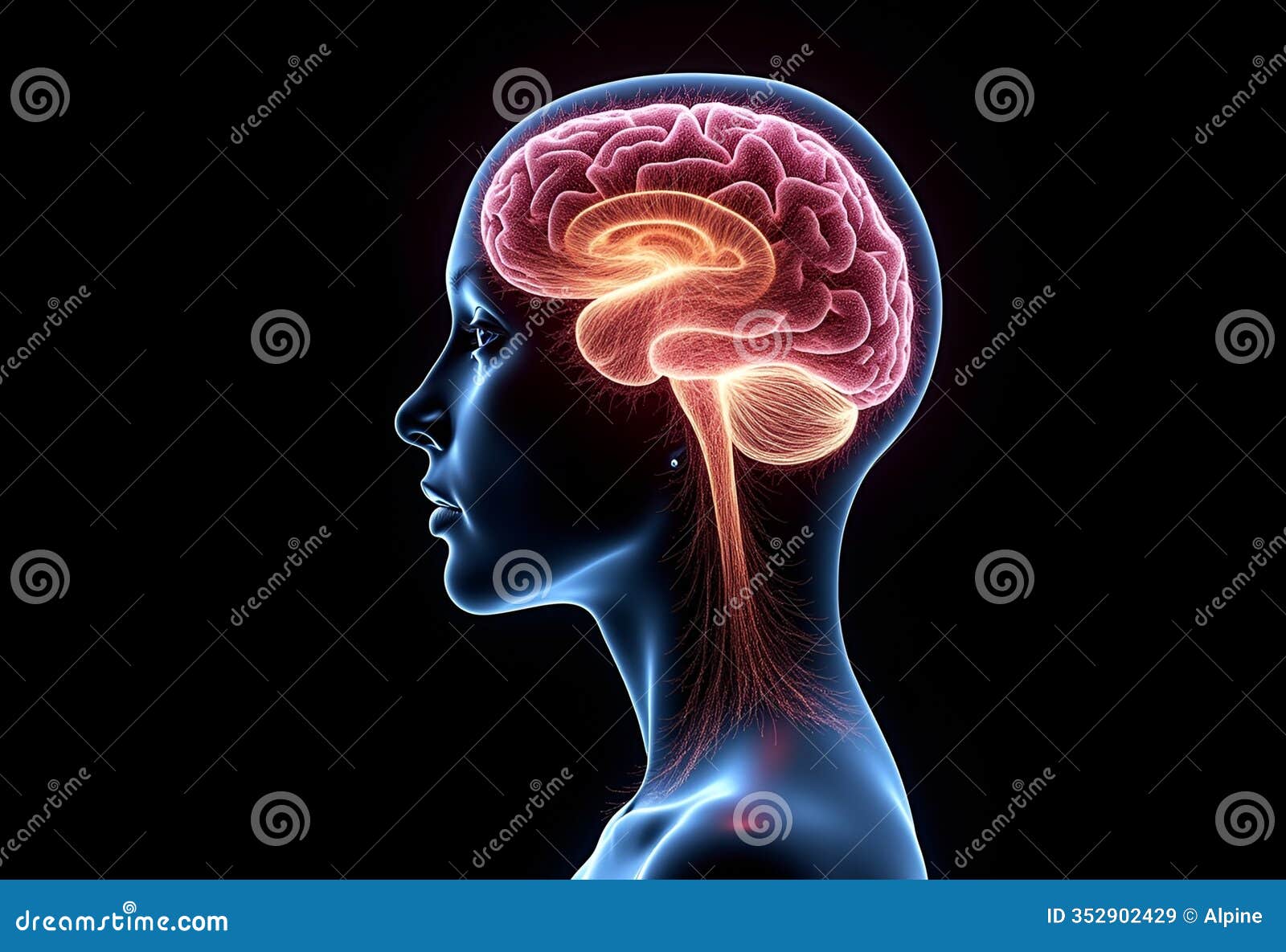 Fiber Connections: the Future of Thought Stock Image - Image of future ...