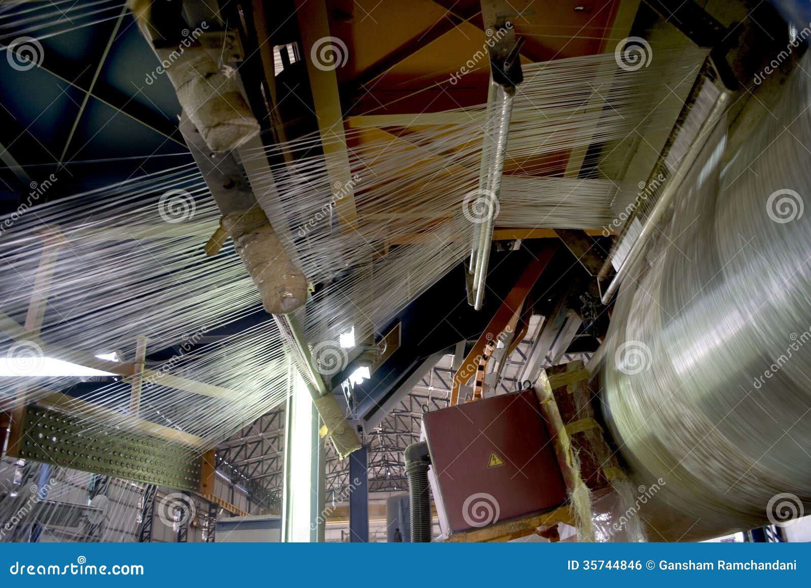 Fiber Glass Pipe Manufacturing Plant Stock Photo - Image of steel ...
