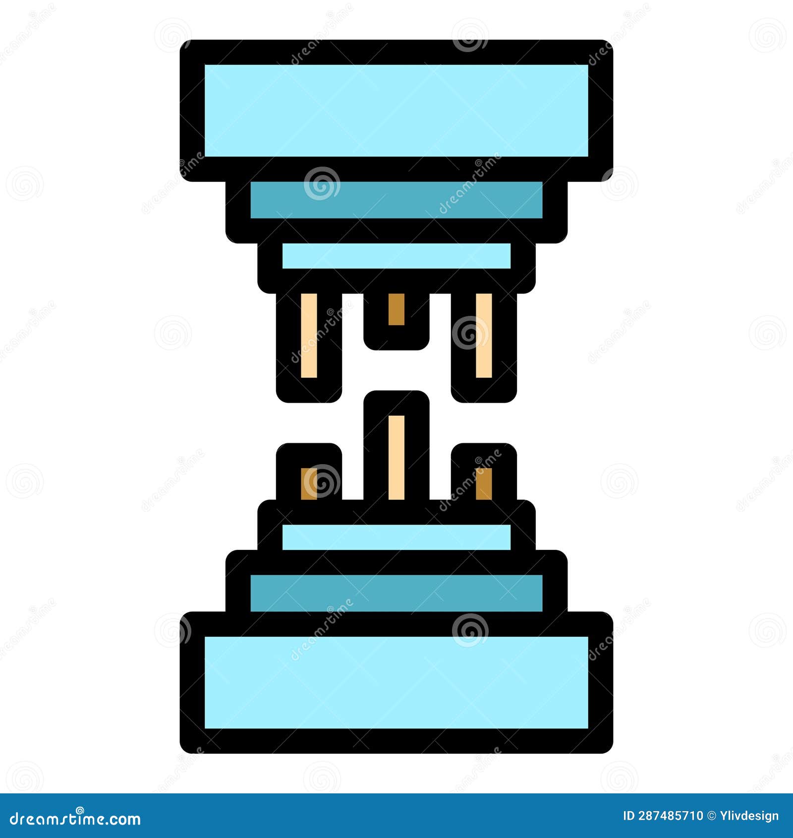 Fiber icon vector flat stock illustration. Illustration of icon - 287485710