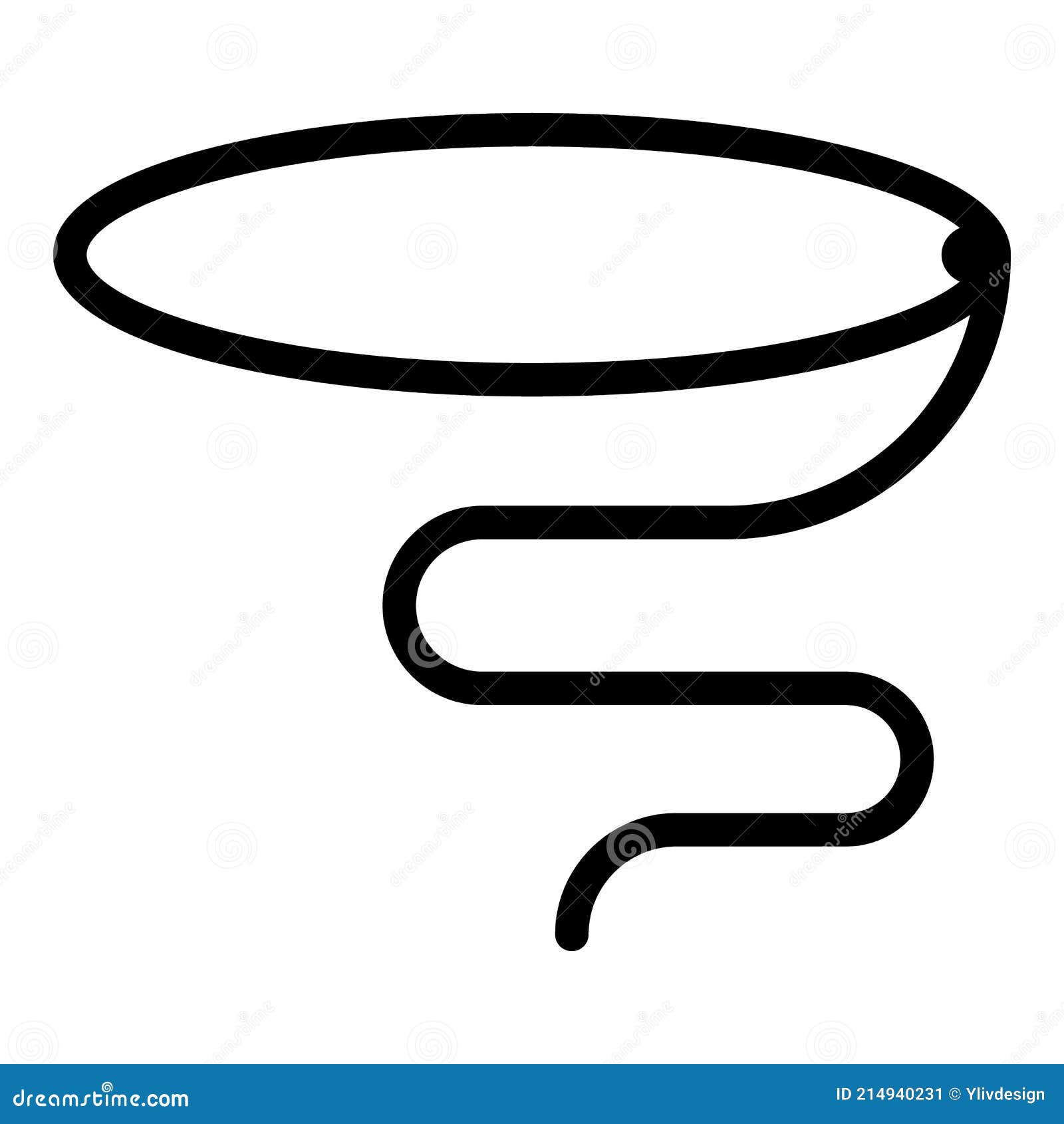 Fiber Lasso Icon, Outline Style Stock Vector - Illustration of western ...