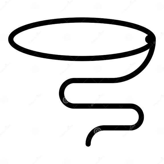 Fiber Lasso Icon, Outline Style Stock Vector - Illustration of western ...