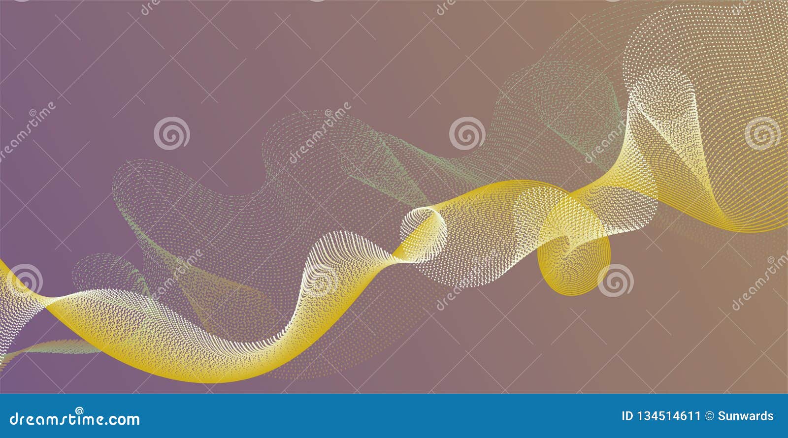 Smooth Filament Curves Motion Creative Background. Stock Vector ...
