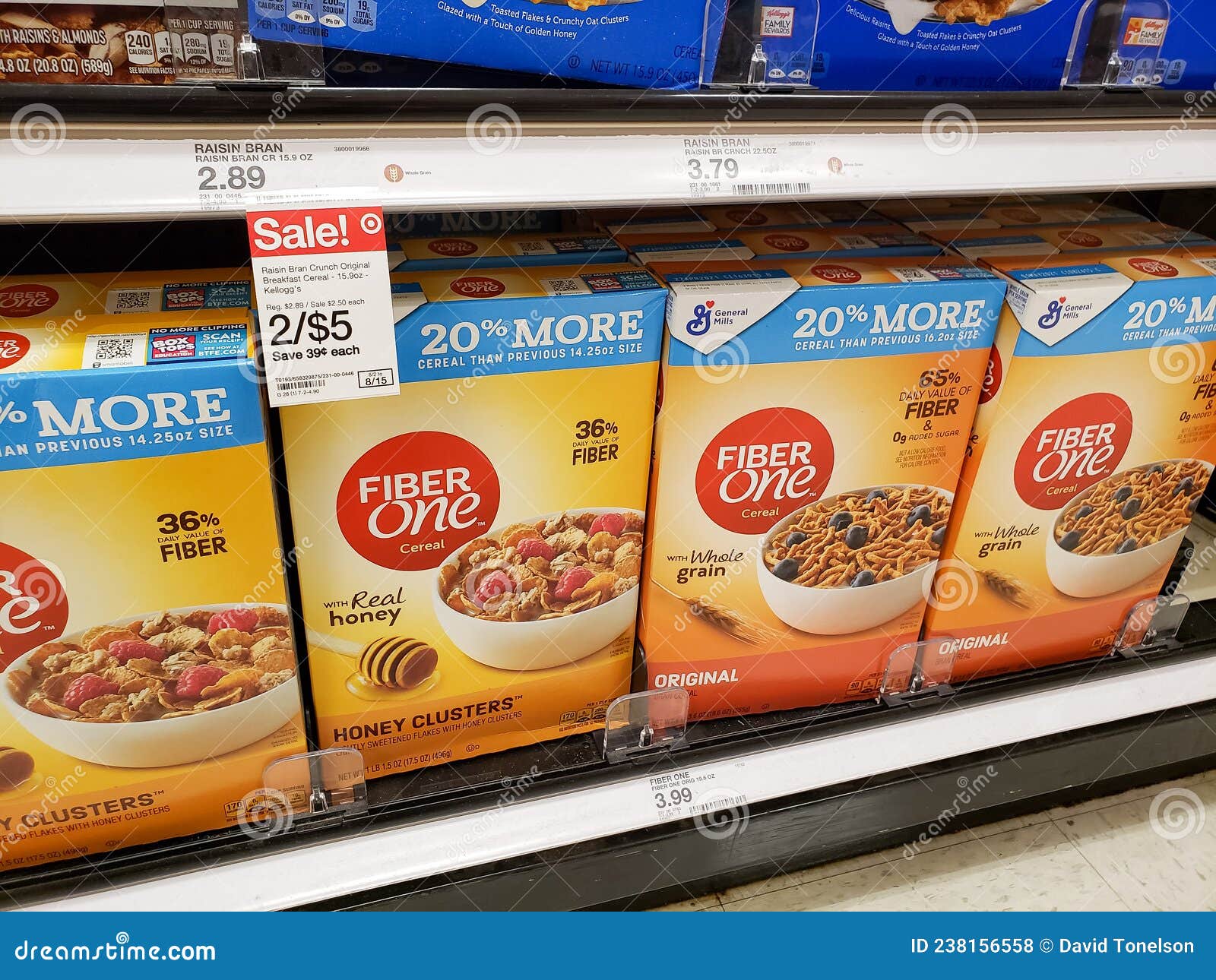 Fiber One cereal at store editorial stock photo. Image of market ...