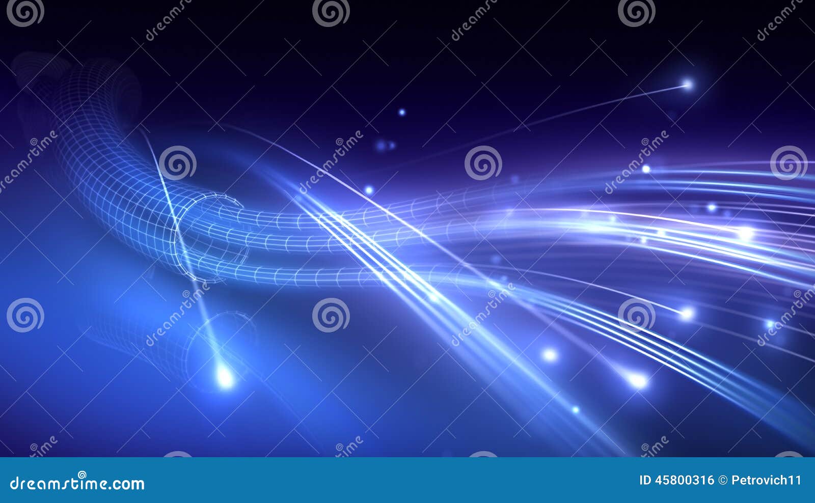 Fiber optic stock illustration. Illustration of technology - 45800316
