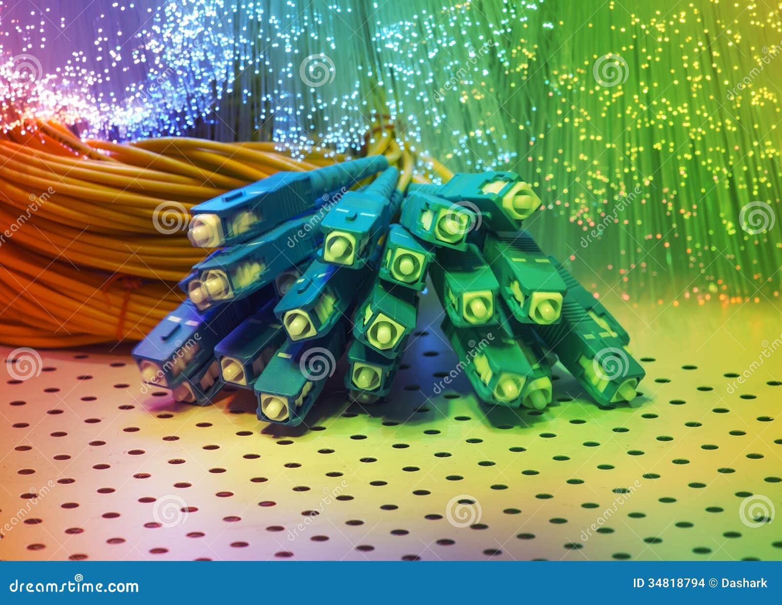 Fiber optic background stock photo. Image of connection - 34818794