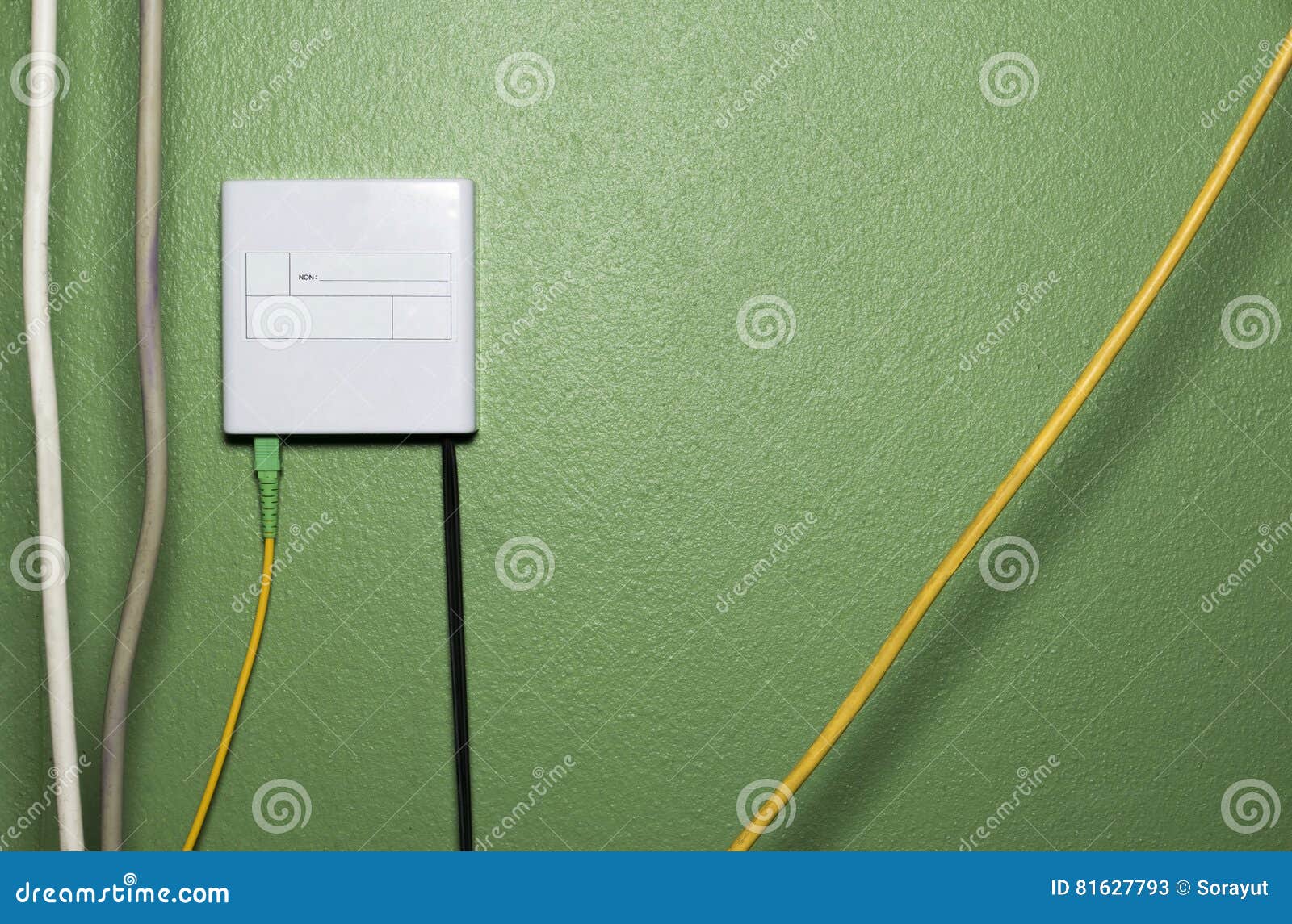 Fiber Optic Box High Speed Internet Stock Image - Image of house ...