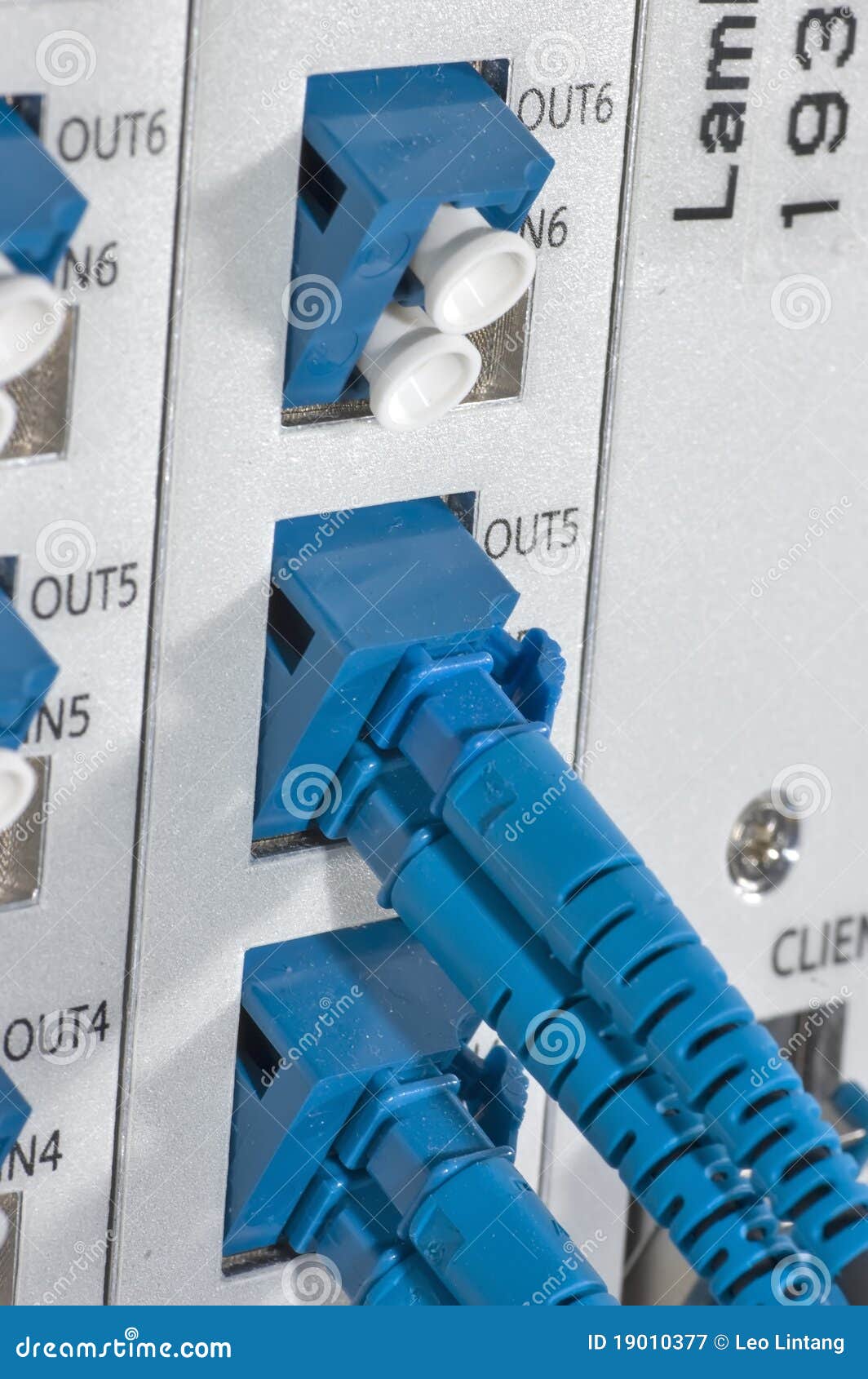 Fiber Optic Cable Attached stock image. Image of hardware - 19010377
