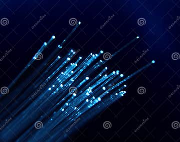 Fiber Optic Cable on Blue stock image. Image of advanced - 2955647