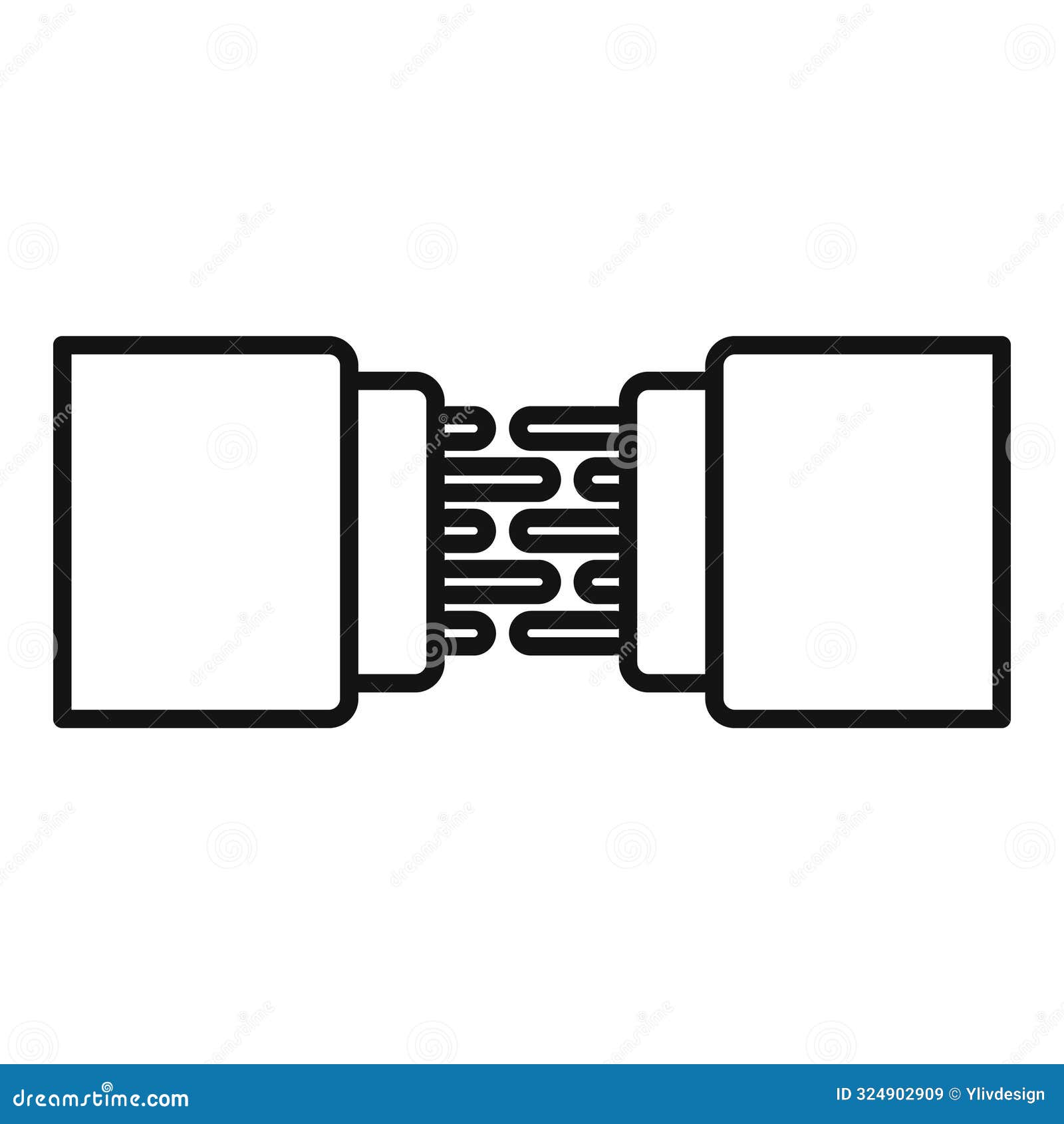 Fiber Optic Cable Connecting Showing Data Transferring Stock Vector ...