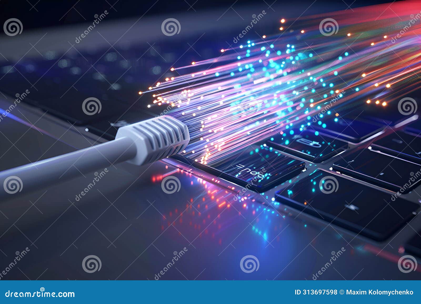 Fiber Optic Cable for Connecting To a Computer, Technology for ...