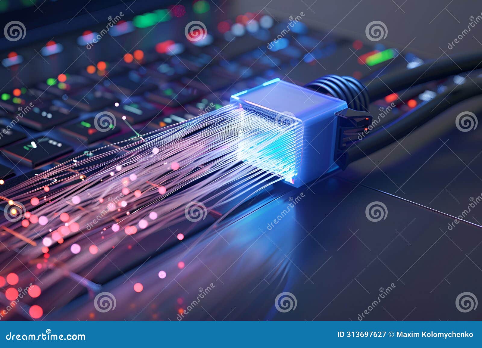 Fiber Optic Cable for Connecting To a Computer, Technology for ...