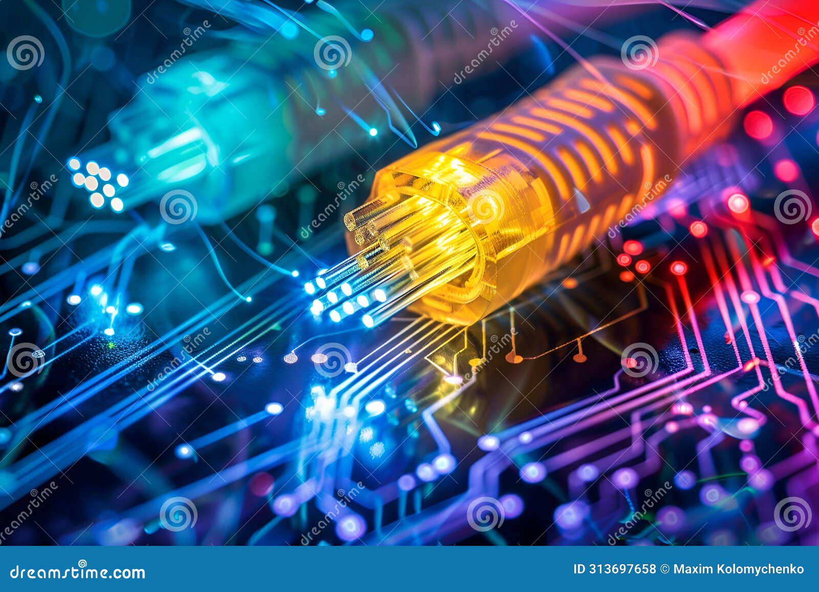 Fiber Optic Cable for Connecting To a Computer, Technology for ...