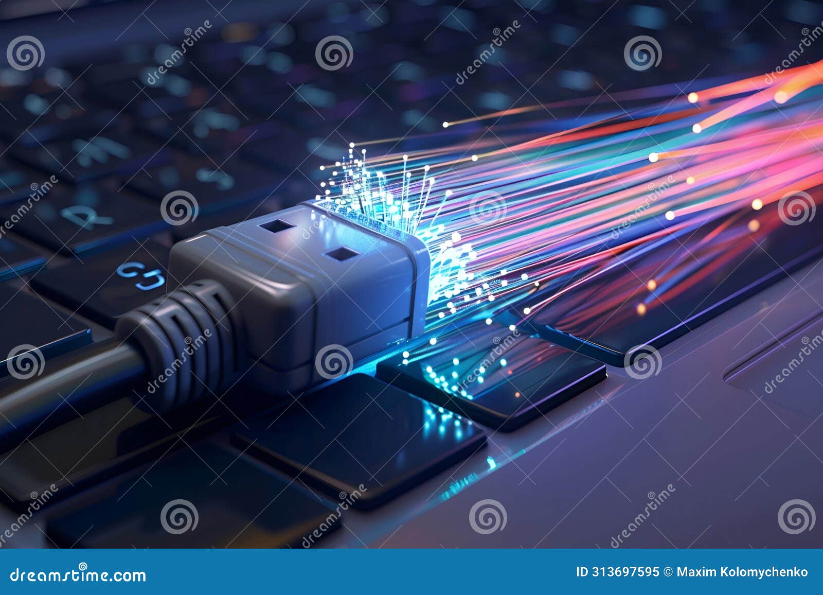 Fiber Optic Cable for Connecting To a Computer, Technology for ...