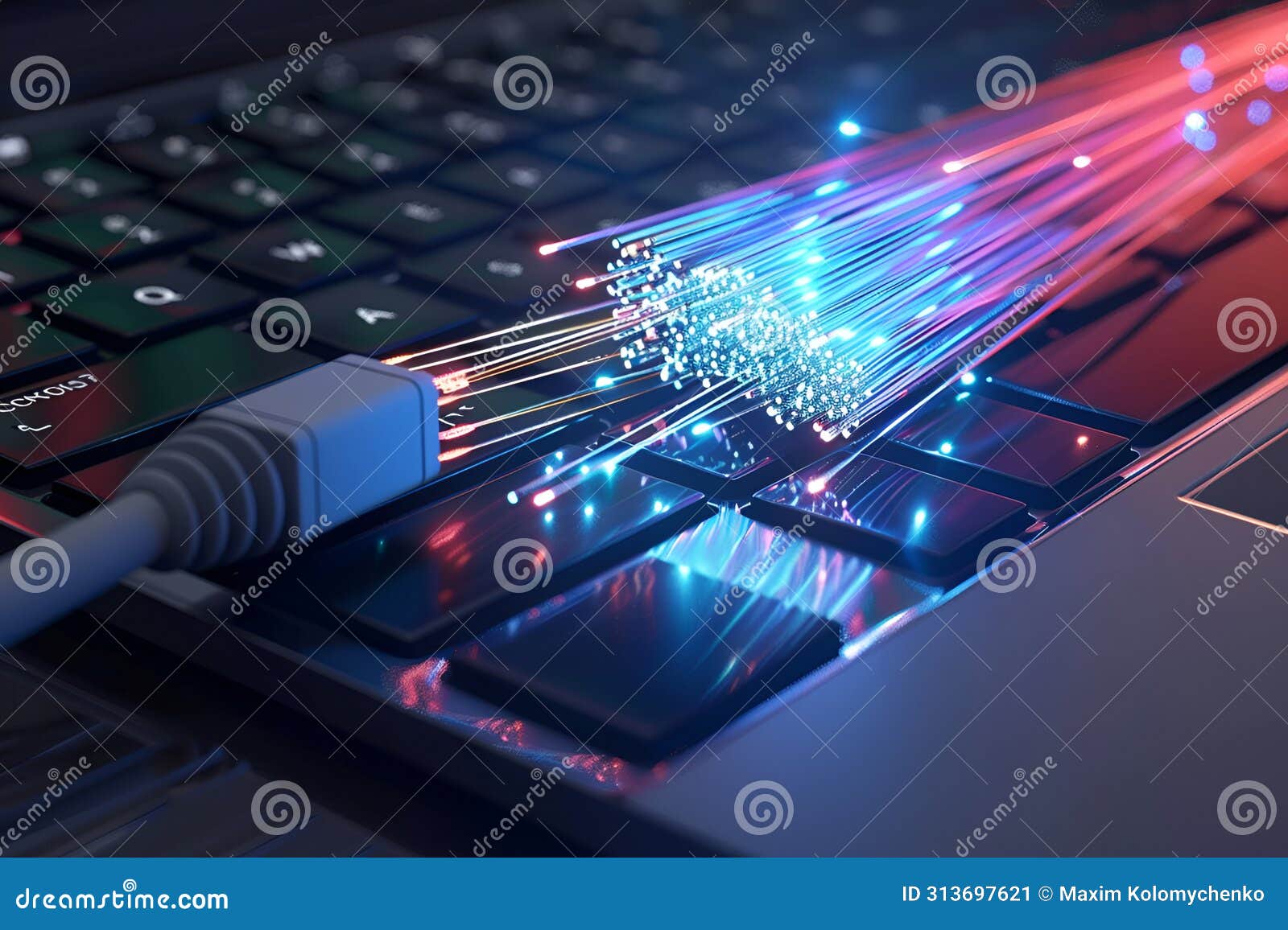 Fiber Optic Cable for Connecting To a Computer, Technology for ...