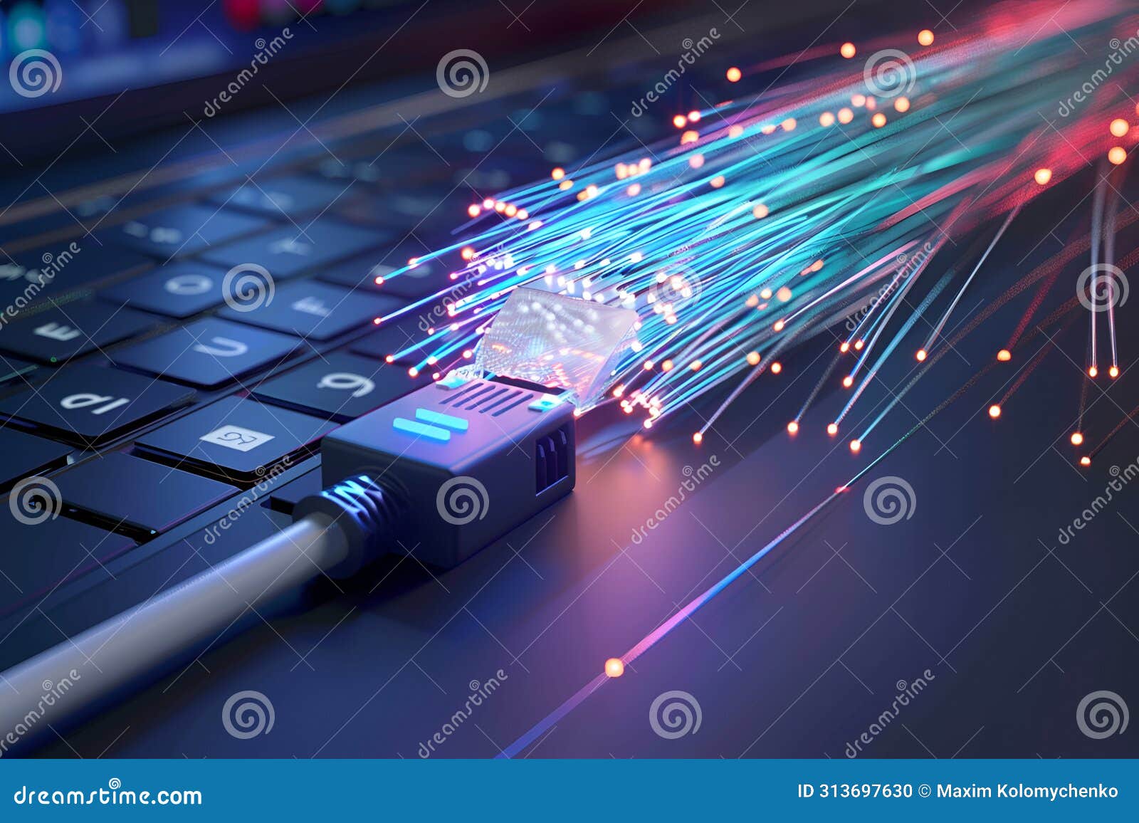 Fiber Optic Cable for Connecting To a Computer, Technology for ...