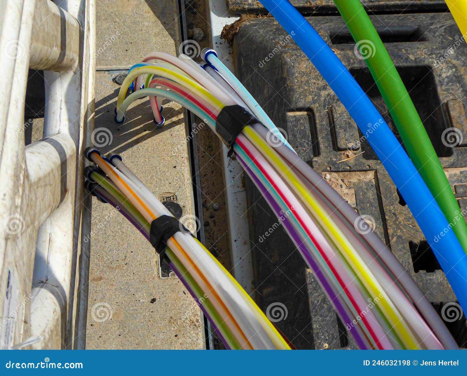 Fiber Optic Cable for Internet Connection Stock Photo - Image of ...