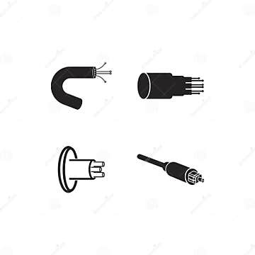 Fiber optic cable icon stock vector. Illustration of fibre - 251723831