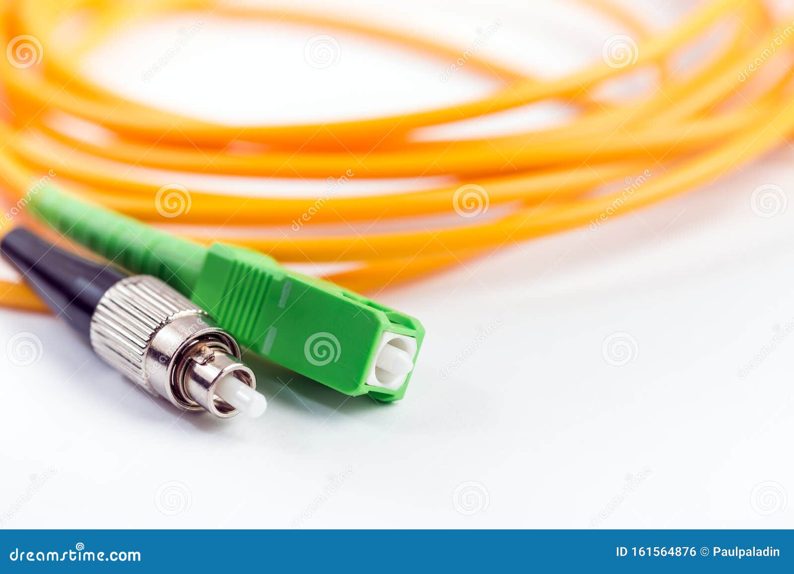 Fiber Optic Cable Link Plug Connector Stock Photography | CartoonDealer ...
