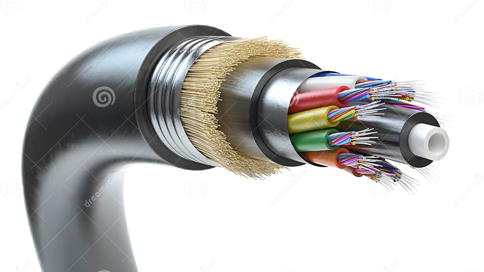 Fiber Optic Cable. Multimode All-media Self-supporting Fiber Optic ...