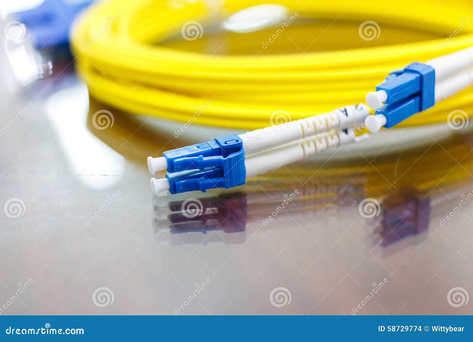 Fiber Optic Cable for Network System Stock Photo - Image of high ...