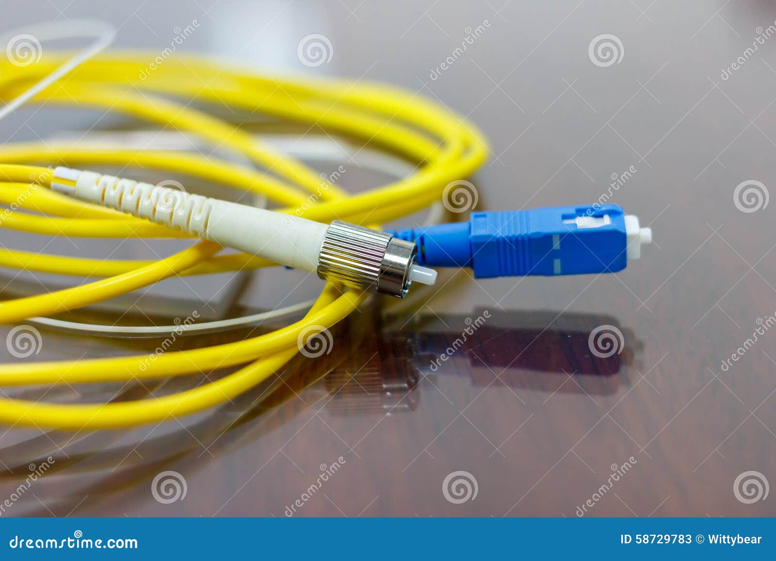 Fiber Optic Cable for Network System Stock Image - Image of business ...