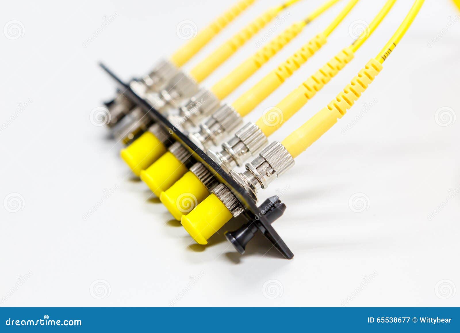 Fiber Optic Cable for Network System Stock Image - Image of computer ...