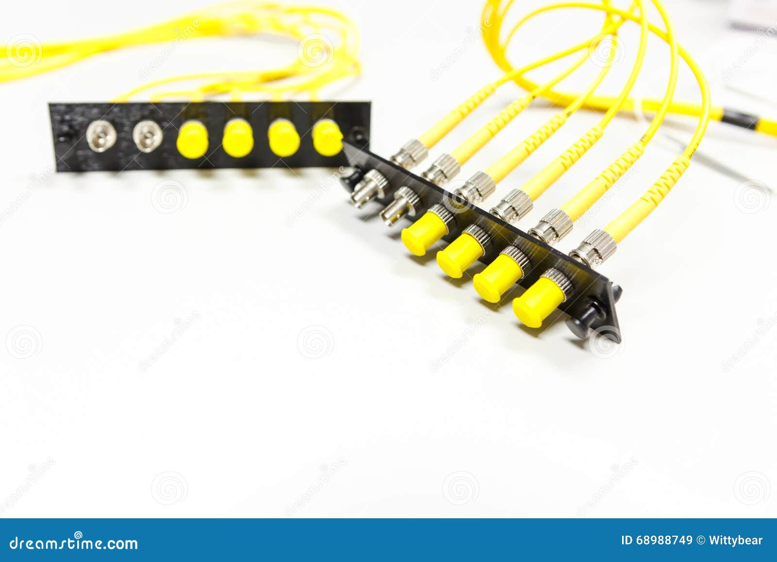 Fiber Optic Cable for Network System Stock Image - Image of equipment ...