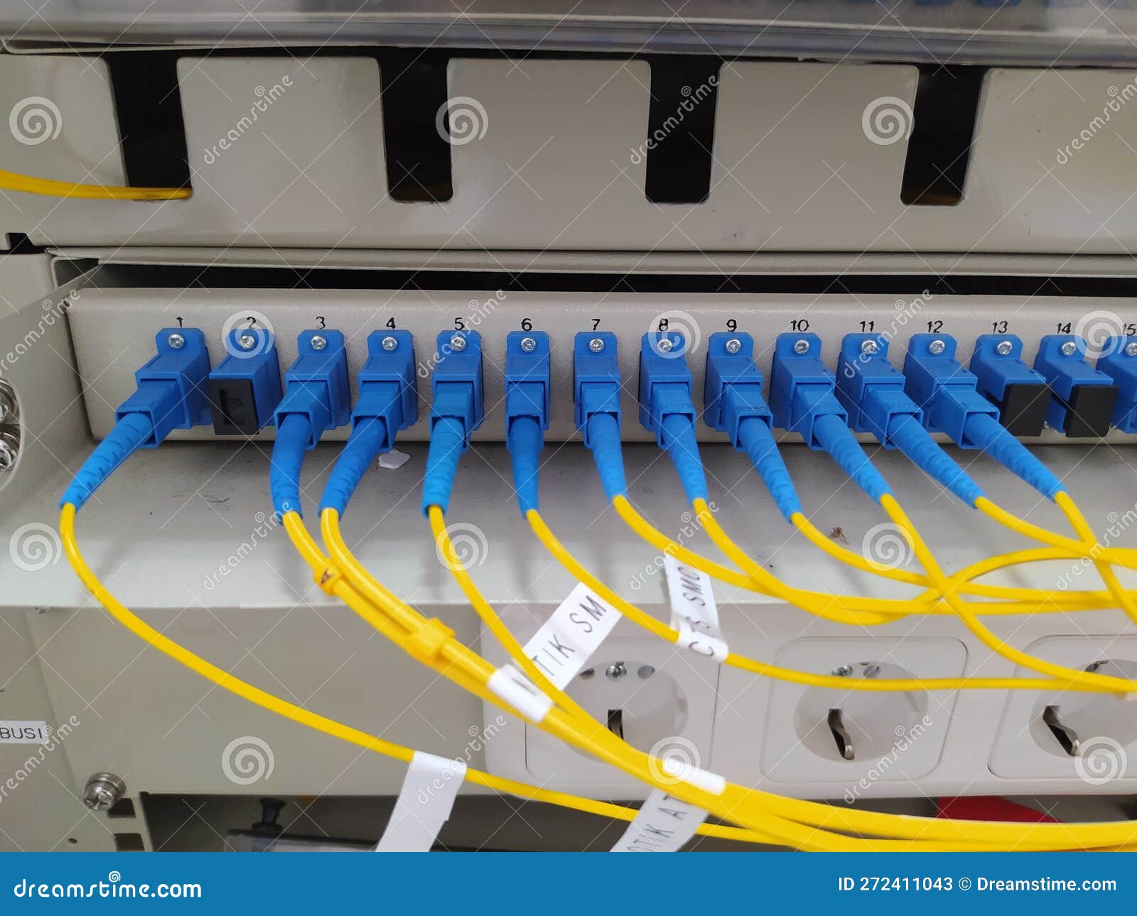 Fiber Optic Cable OTB Terminal Stock Image - Image of terminal, fiber ...