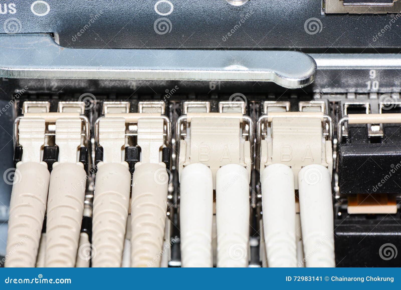 Fiber optic cable stock image. Image of optic, device - 72983141