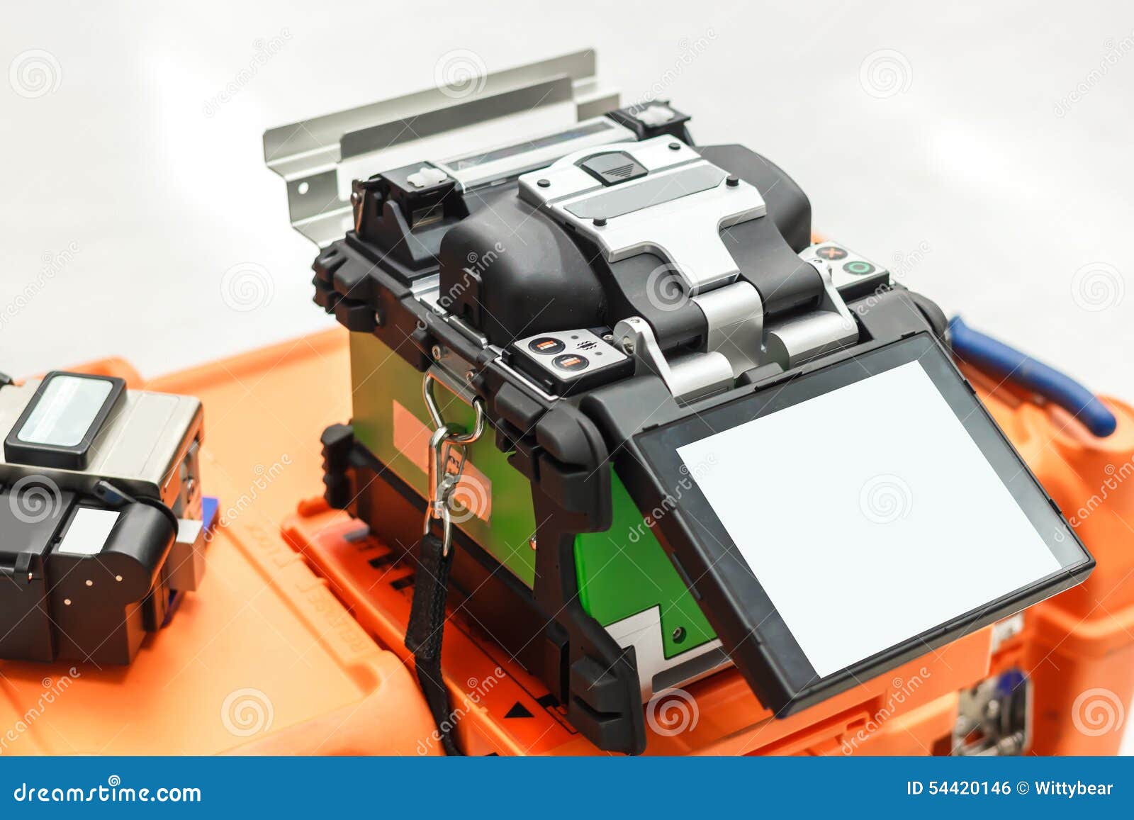 Fiber Optic Cable Splice Machine Stock Photo - Image of fusion, modern ...