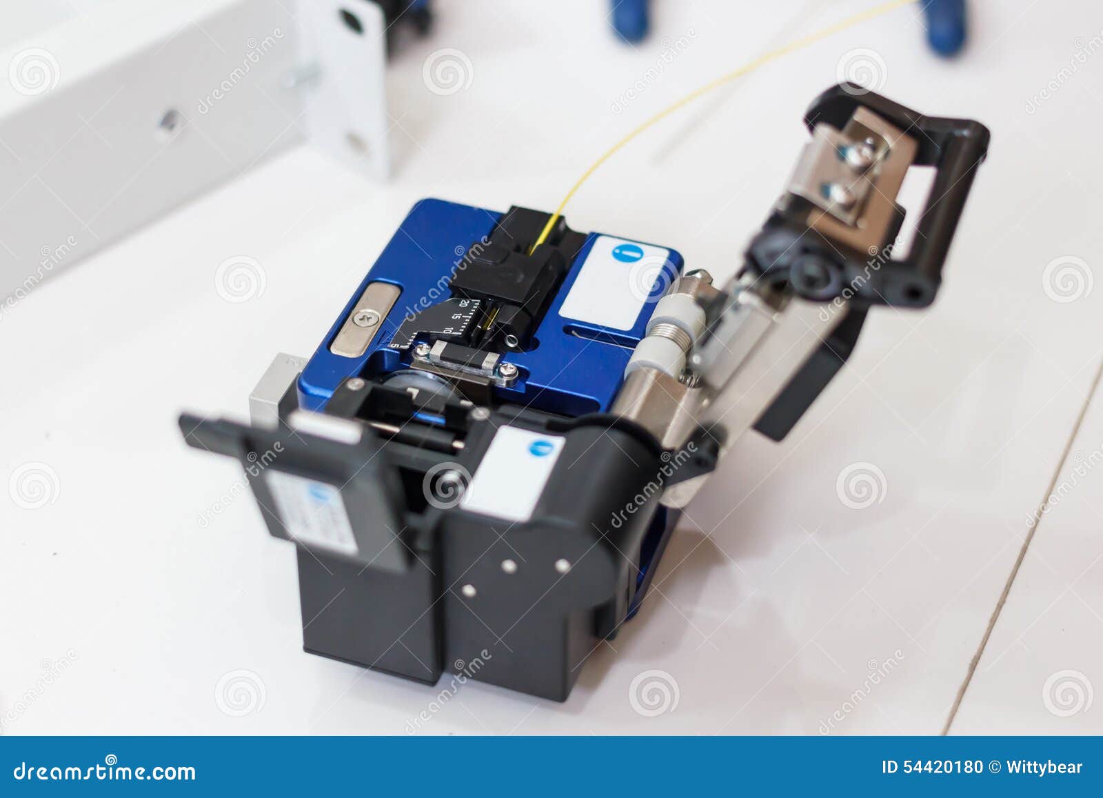 Fiber Optic Cable Splice Machine Stock Photo - Image of connection ...