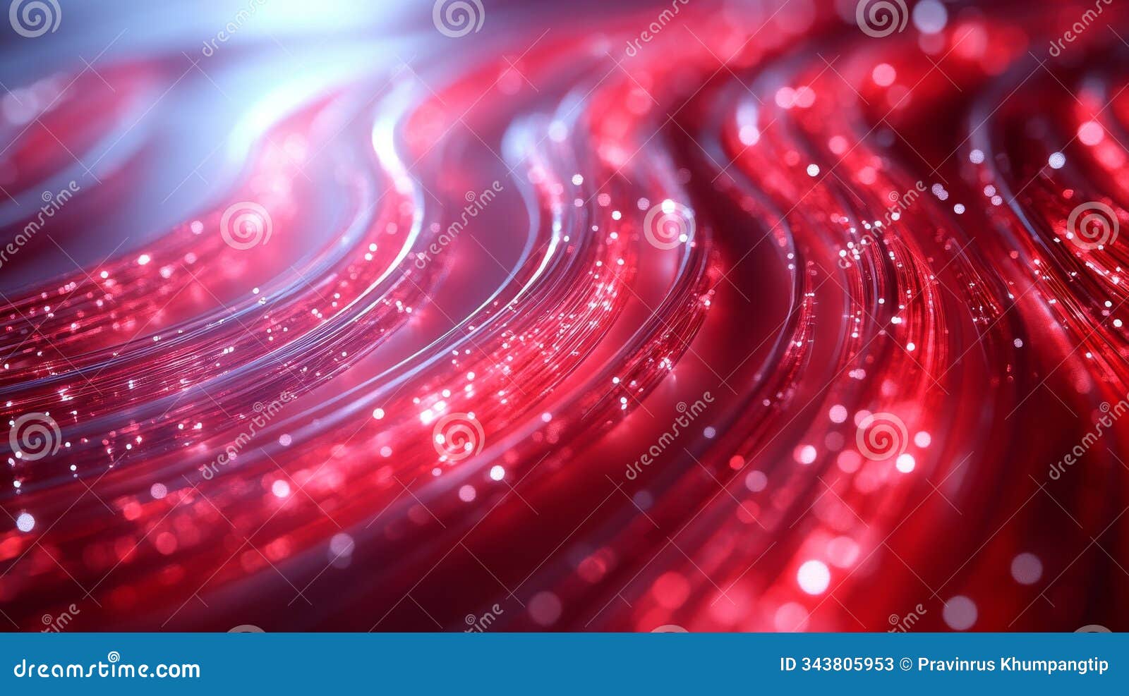 Fiber Optic Cable on White Background, 3d Rendering Stock Image - Image ...