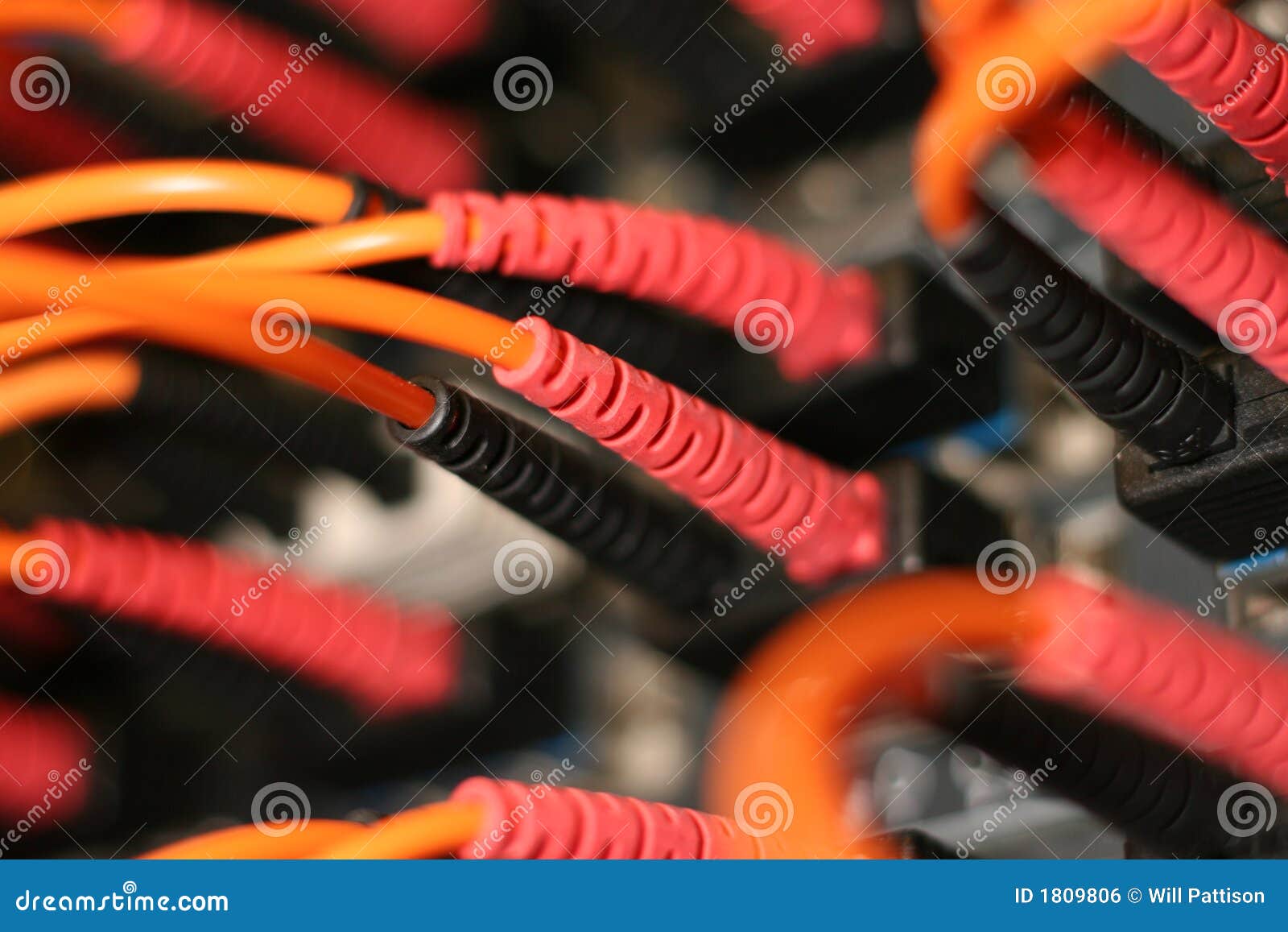 Fiber optic cables stock photo. Image of telecommunications - 1809806
