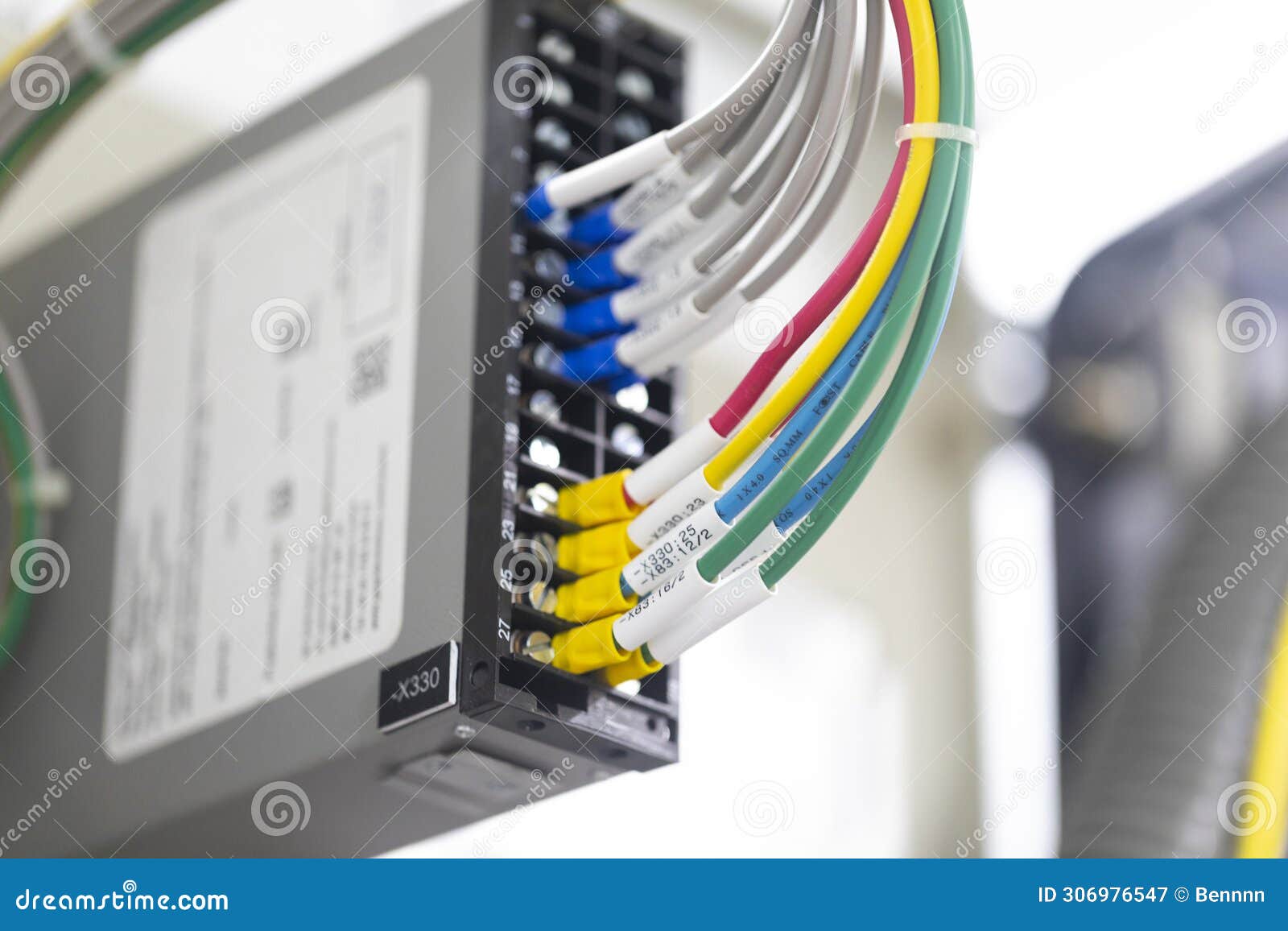 Control Panel Distribution Metering Control Box. Stock Image - Image of ...