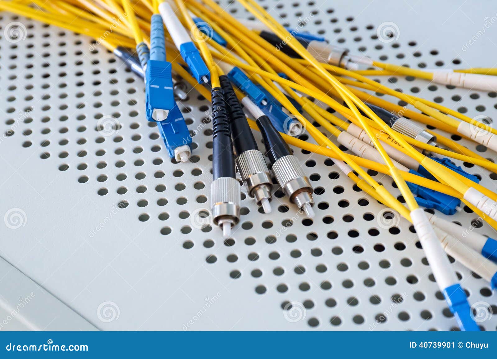 Fiber Optic Cables in Data Center Stock Image - Image of broadband ...