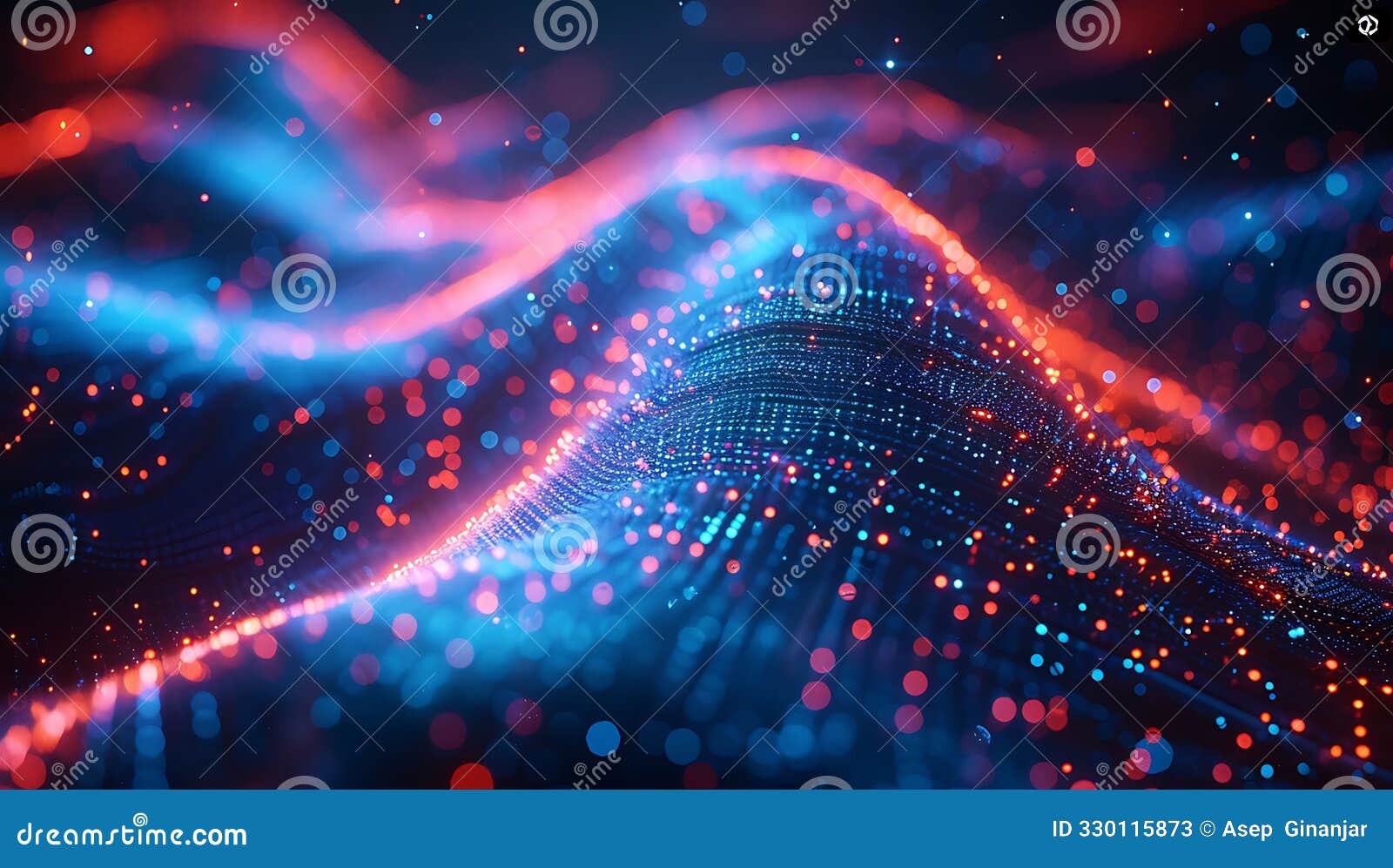 Fiber Optic Cables Glowing with Data Transfer Stock Illustration ...