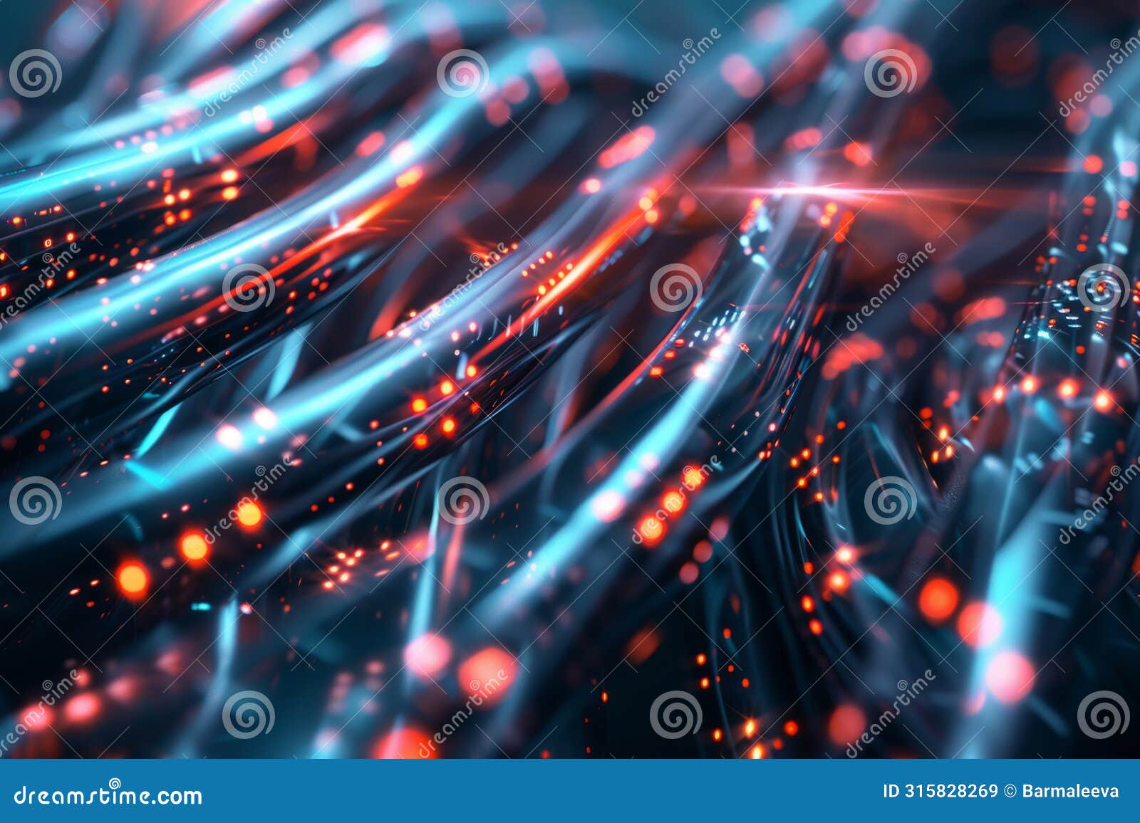 Fiber Optic Cables. Internet Connection with Optical Fiber. Concept of ...
