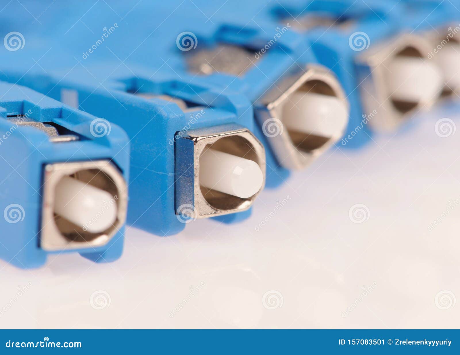 Fiber Optic Cables Isolated Over the Grey Background Stock Image ...