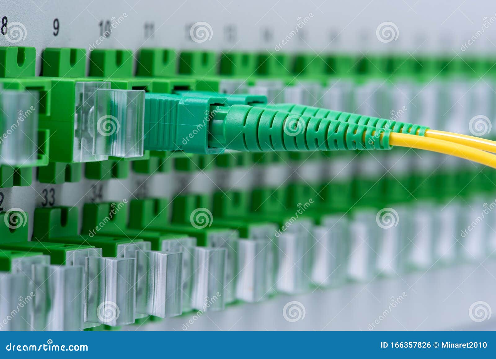 Optical Distribution Frame Wit Fibre Optic Splice Tray Royalty-Free ...