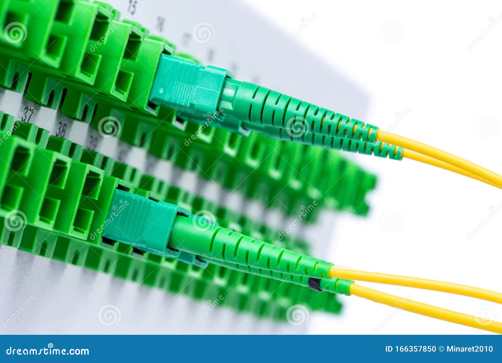 Optical Distribution Frame With Optic Cables Royalty-Free Stock ...