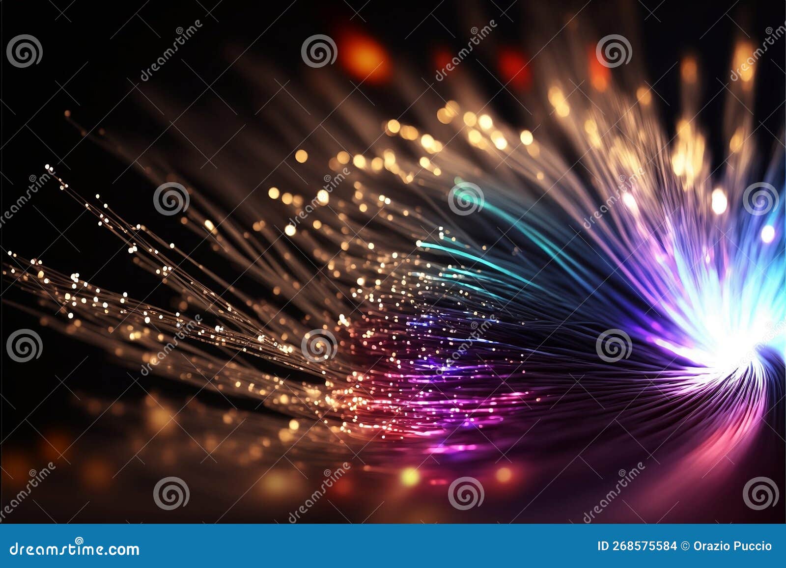 Fiber Optic Close Up. Internet Background Stock Photography ...