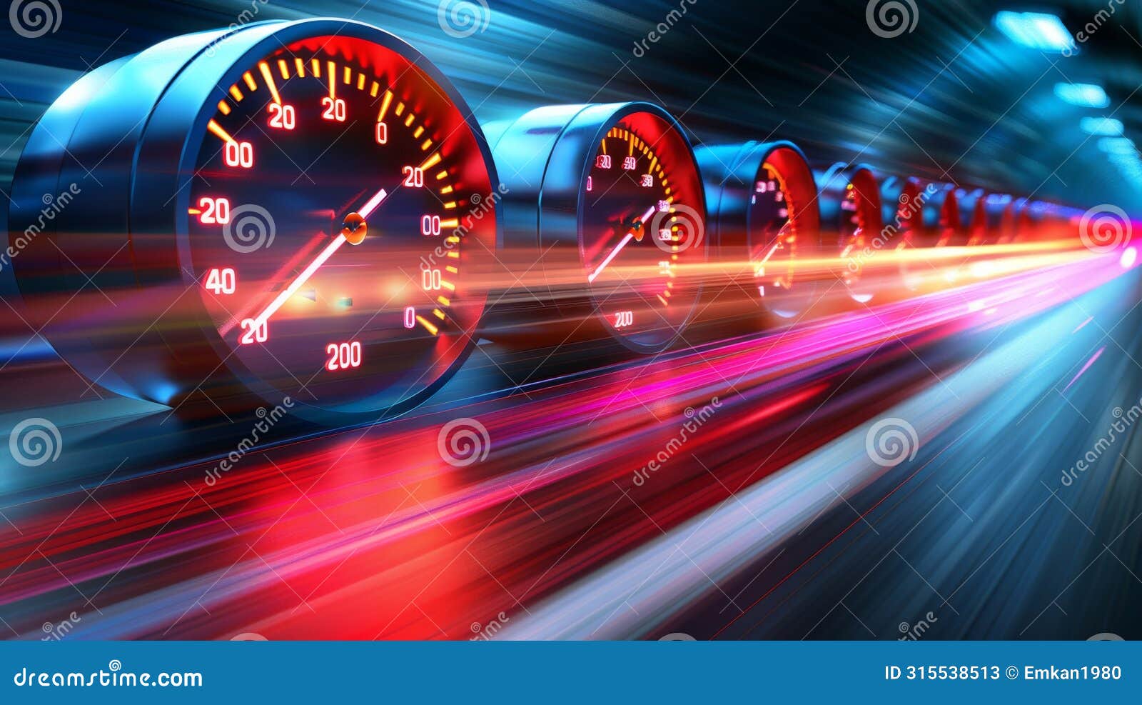 Fiber Optic Communication Technology Stock Illustration - Illustration ...