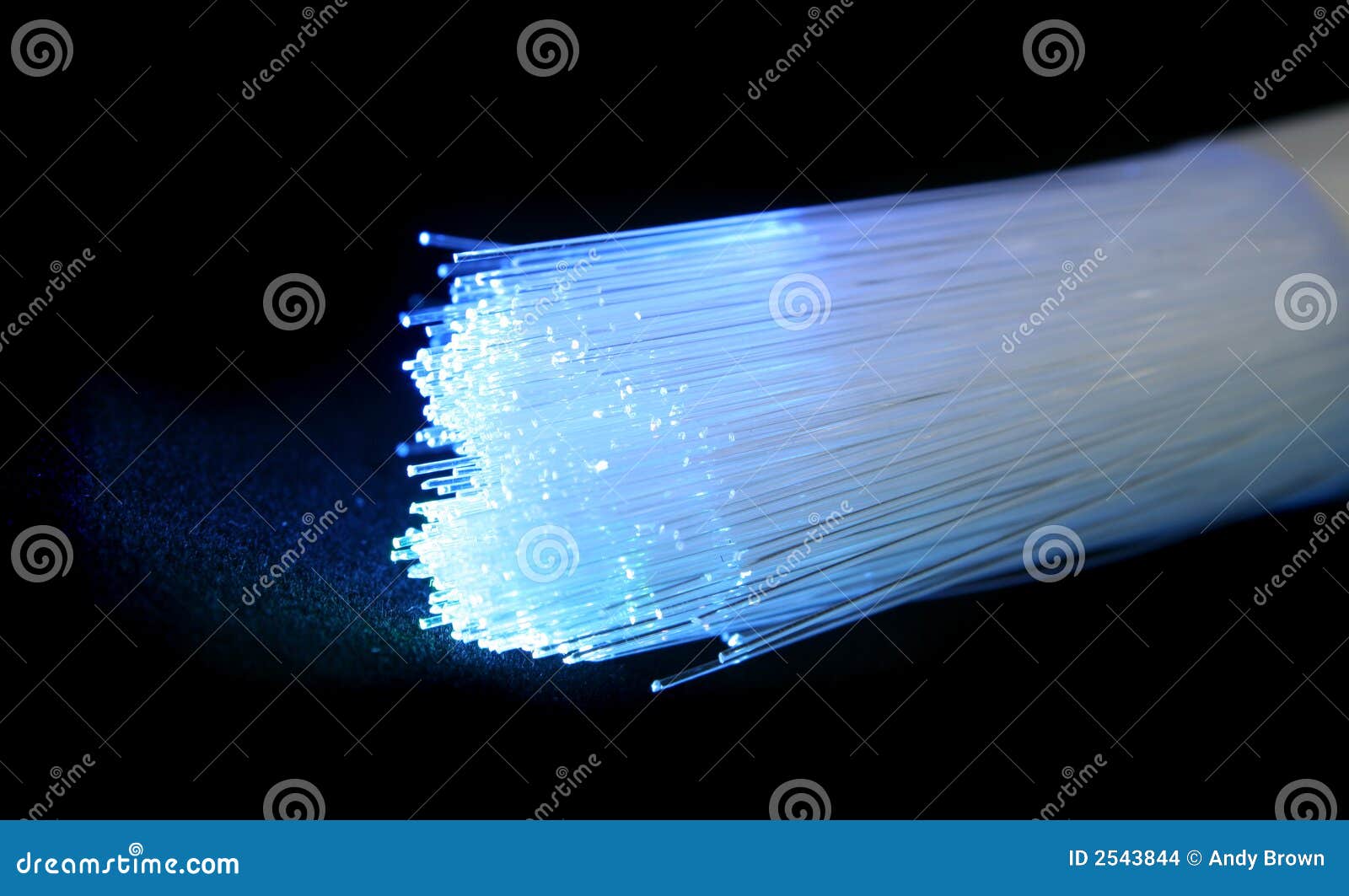 Fiber Optic Computer Cables Stock Photo - Image of fiber, computer: 2543844