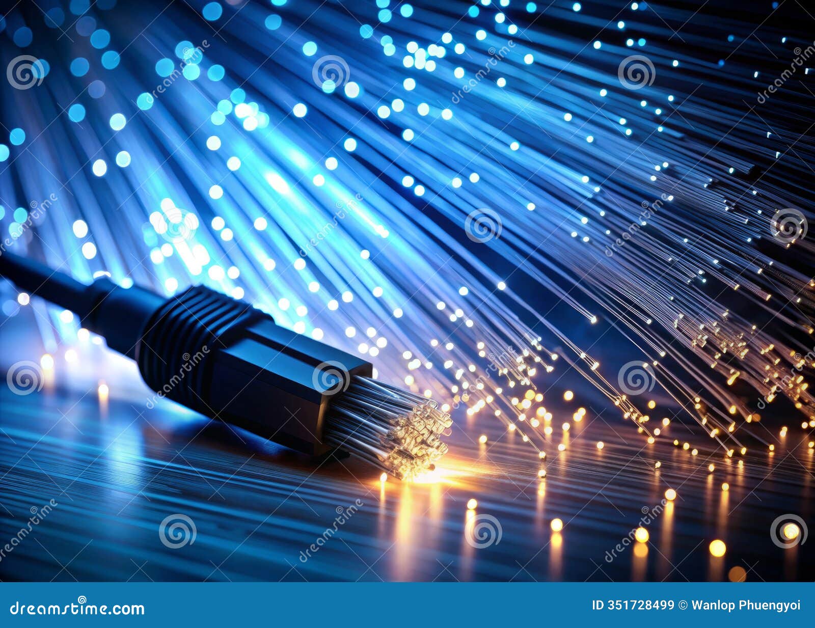 Fiber Optic Connector Silhouette Visualizing Advanced ...