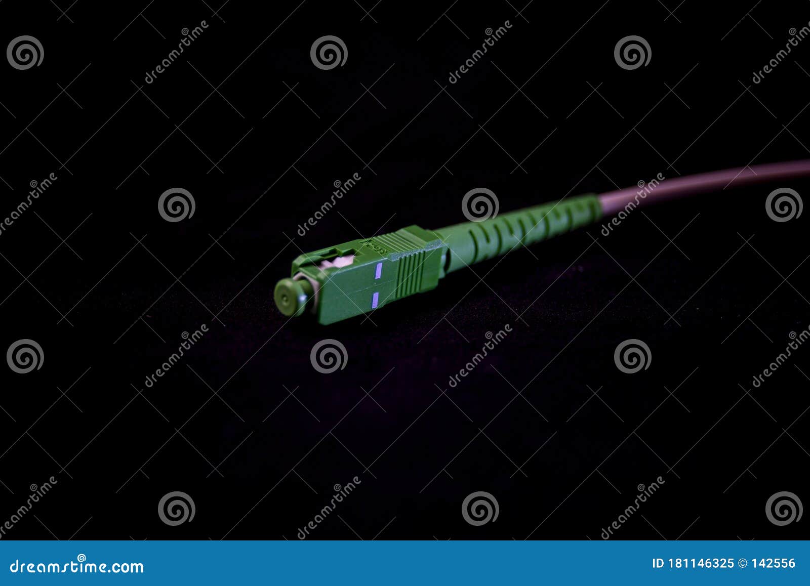 Fiber Optic Connector To Internet Stock Image - Image of fiber ...